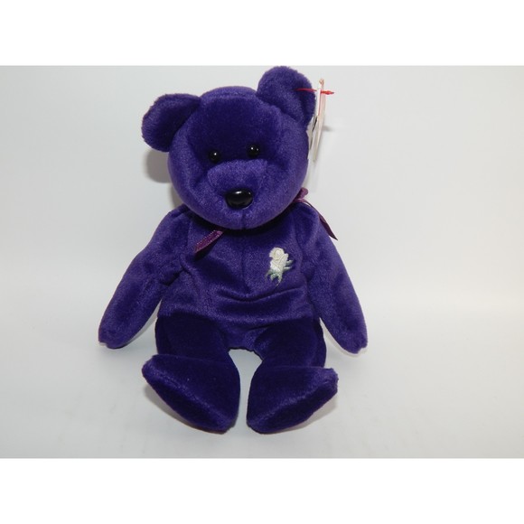 Ty Bea | Toys | 997 Ty Beanie Baby Purple Princess Diana Bear | Poshmark
